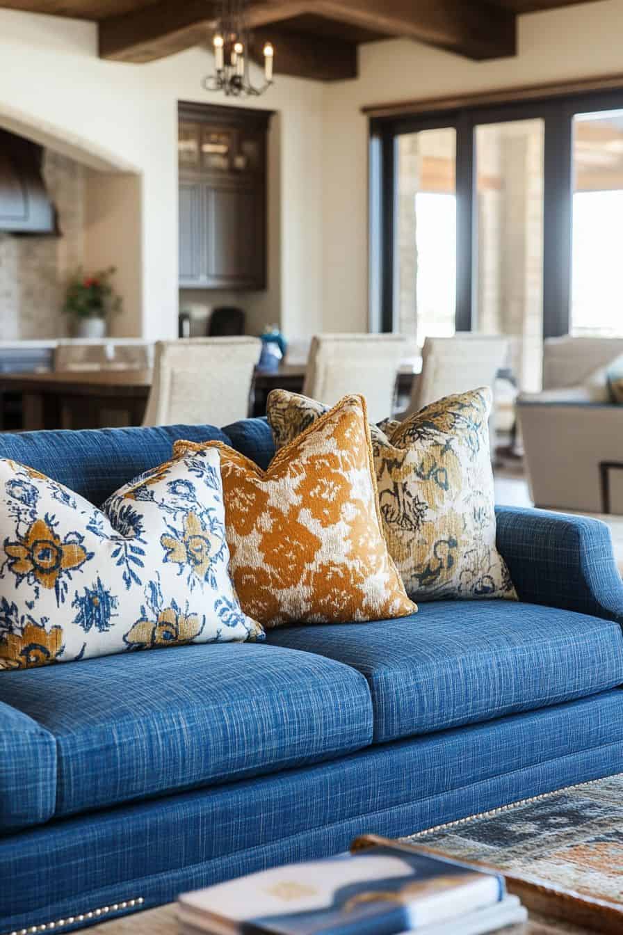 Blue And Gold Living Room Ideas To Transform Your Home | The Olive ...
