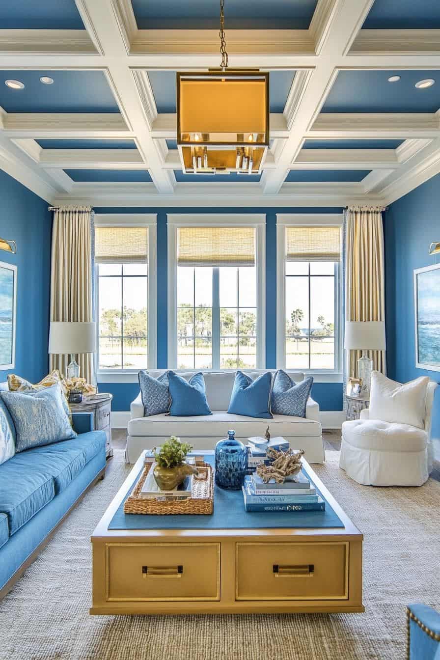 Blue And Gold Living Room Ideas To Transform Your Home | The Olive ...