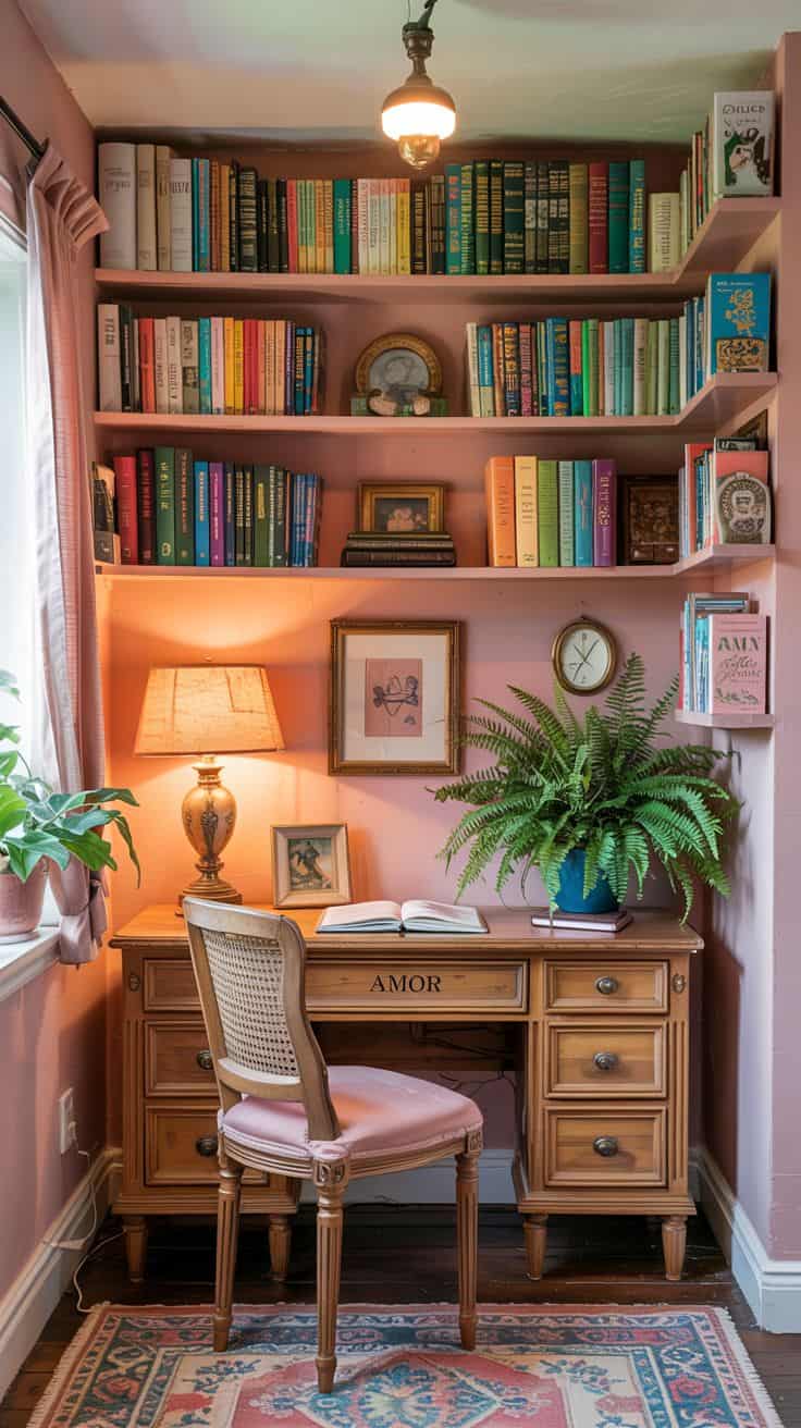 How To Design A Small Home Library On A Budget | The Olive Branch Nest