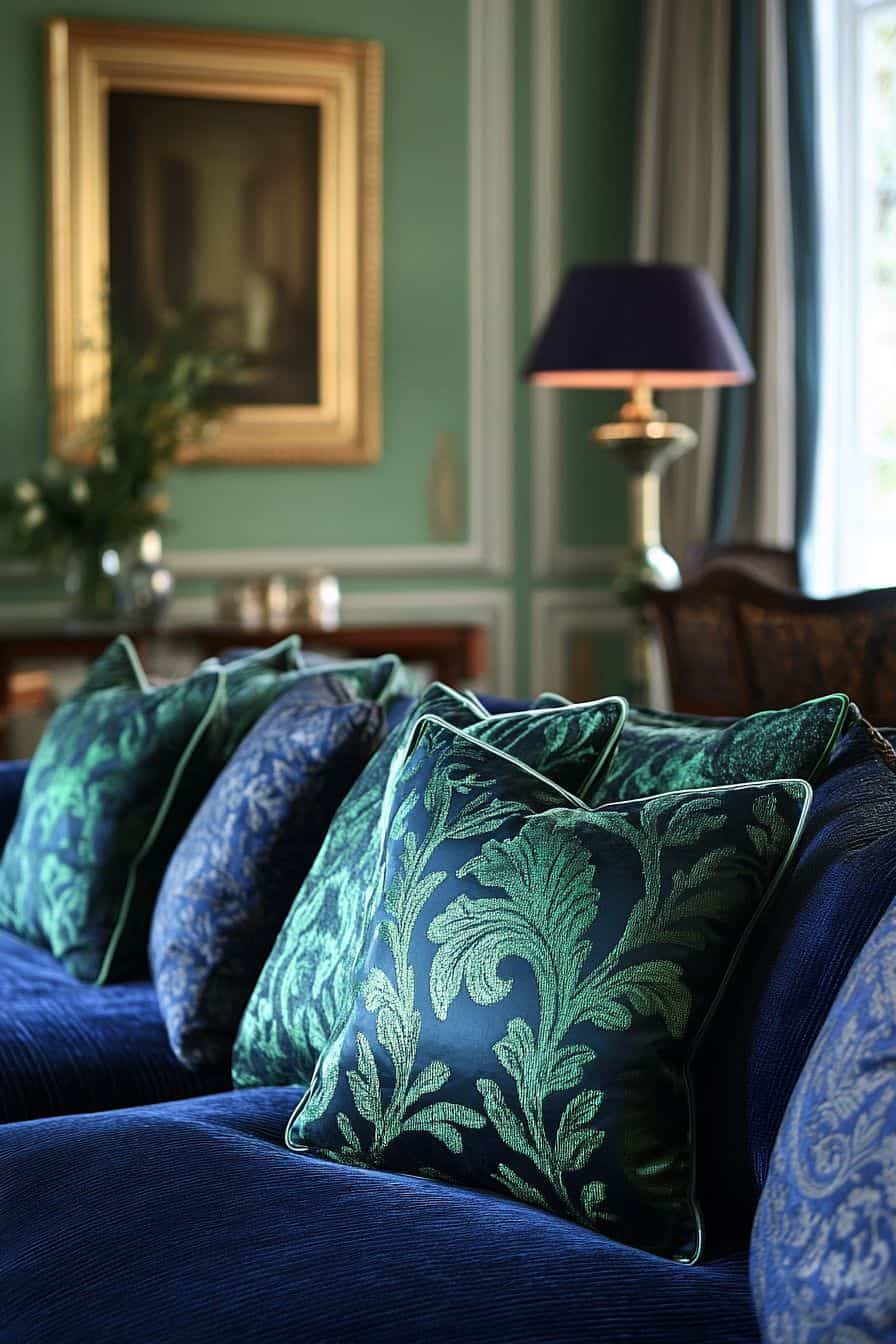 Cool & Calm: Blue And Green Living Room Designs To Elevate Your Home ...