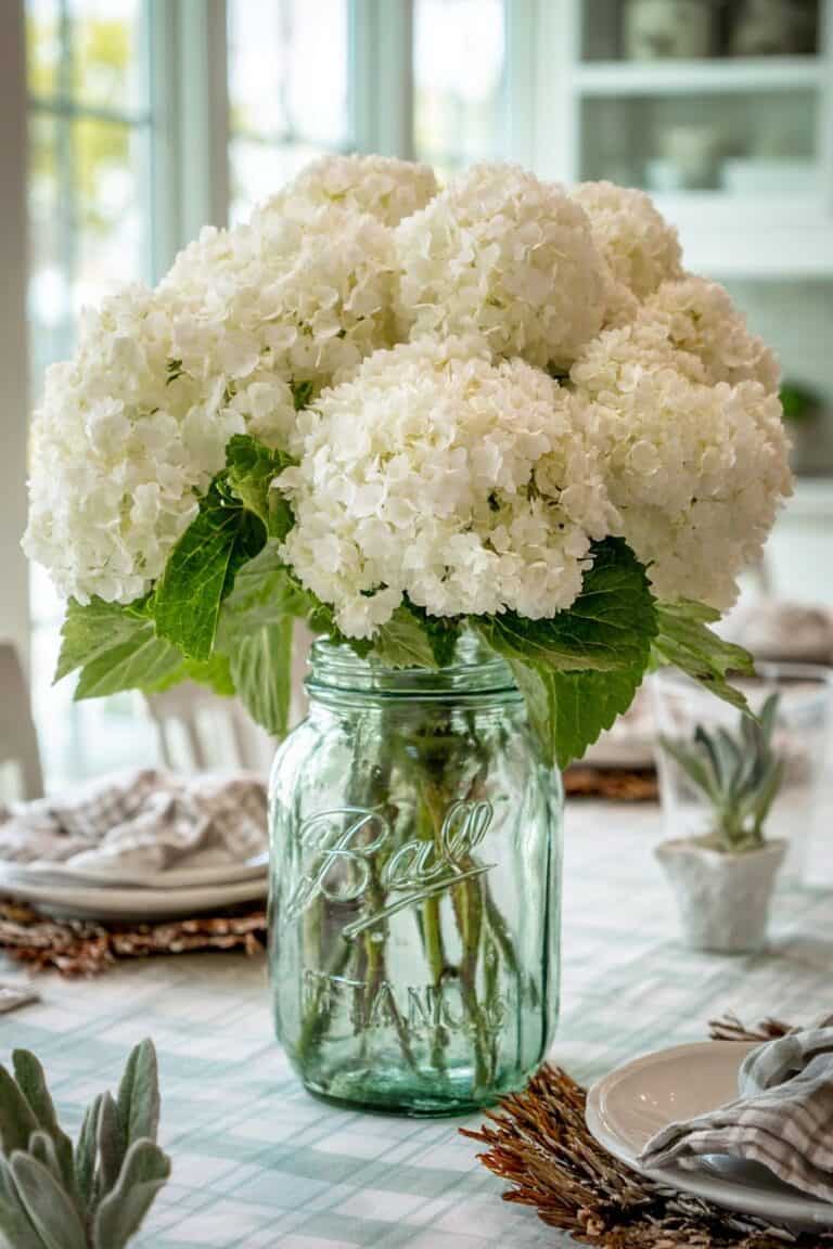 20 Mason Jar Flower Arrangement Ideas For Effortless Home Decor | The ...