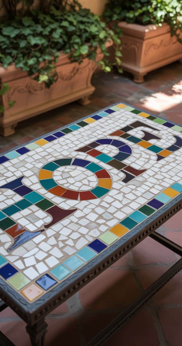 10 Mosaic Table Top Ideas You Will Love | The Olive Branch Nest
