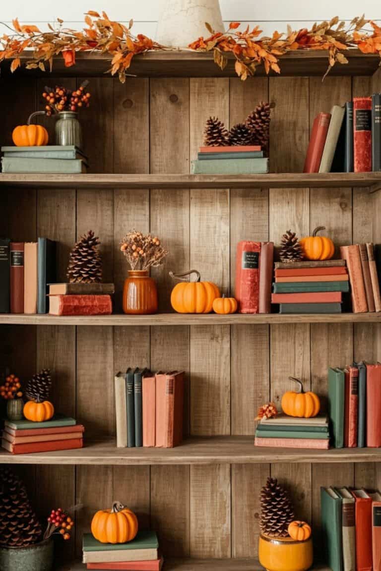 17 Fall Bookshelf Decor Ideas For A Stunning Bookcase | The Olive ...