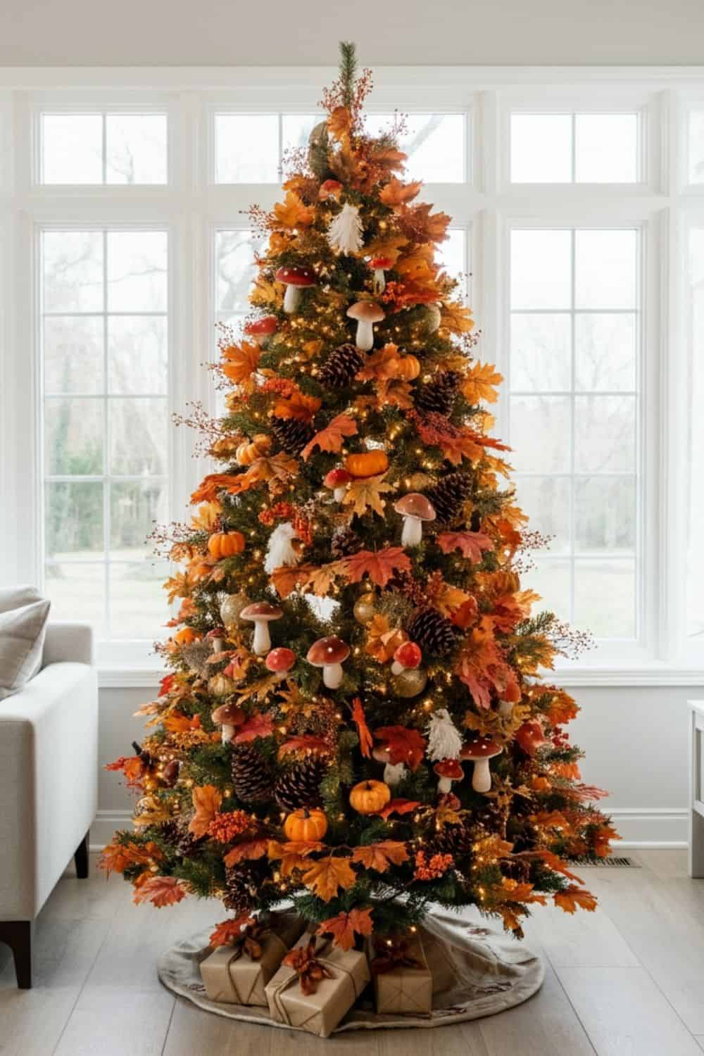 12 Stunning Fall-Themed Christmas Tree Ideas | The Olive Branch Nest
