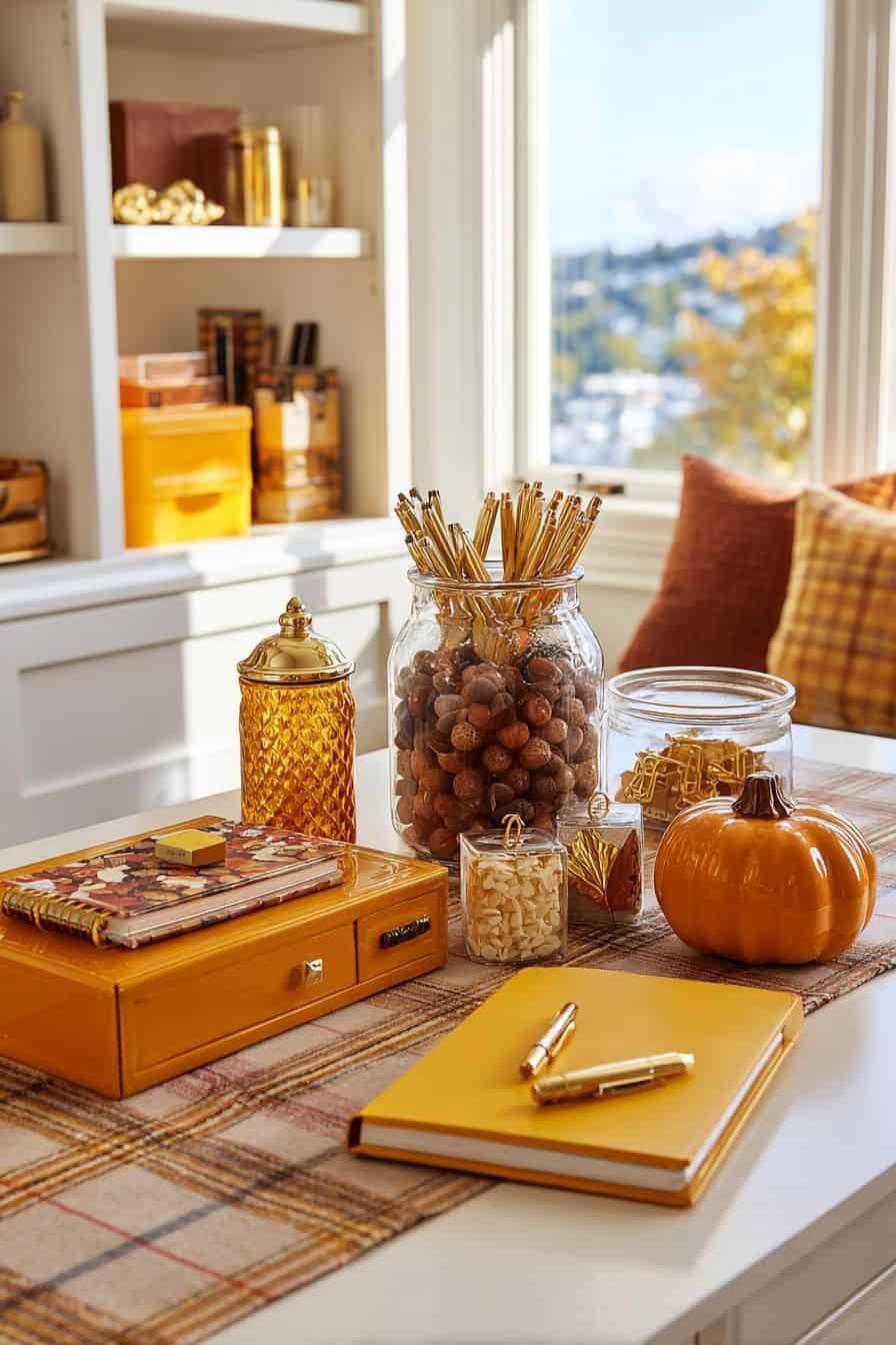 12 Creative Ideas To Decorate Your Office For Fall | The Olive Branch Nest