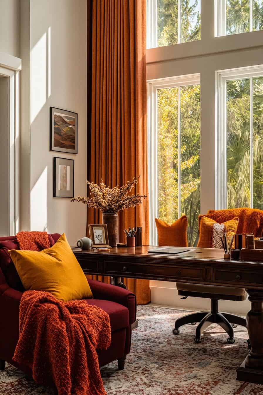 12 Creative Ideas To Decorate Your Office For Fall | The Olive Branch Nest