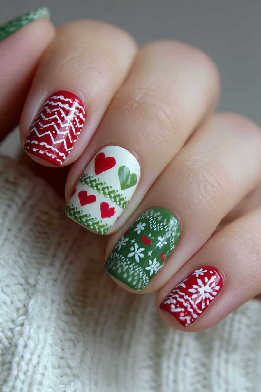 27 Christmas Nail Ideas To Make Your Holidays Sparkle | The Olive ...