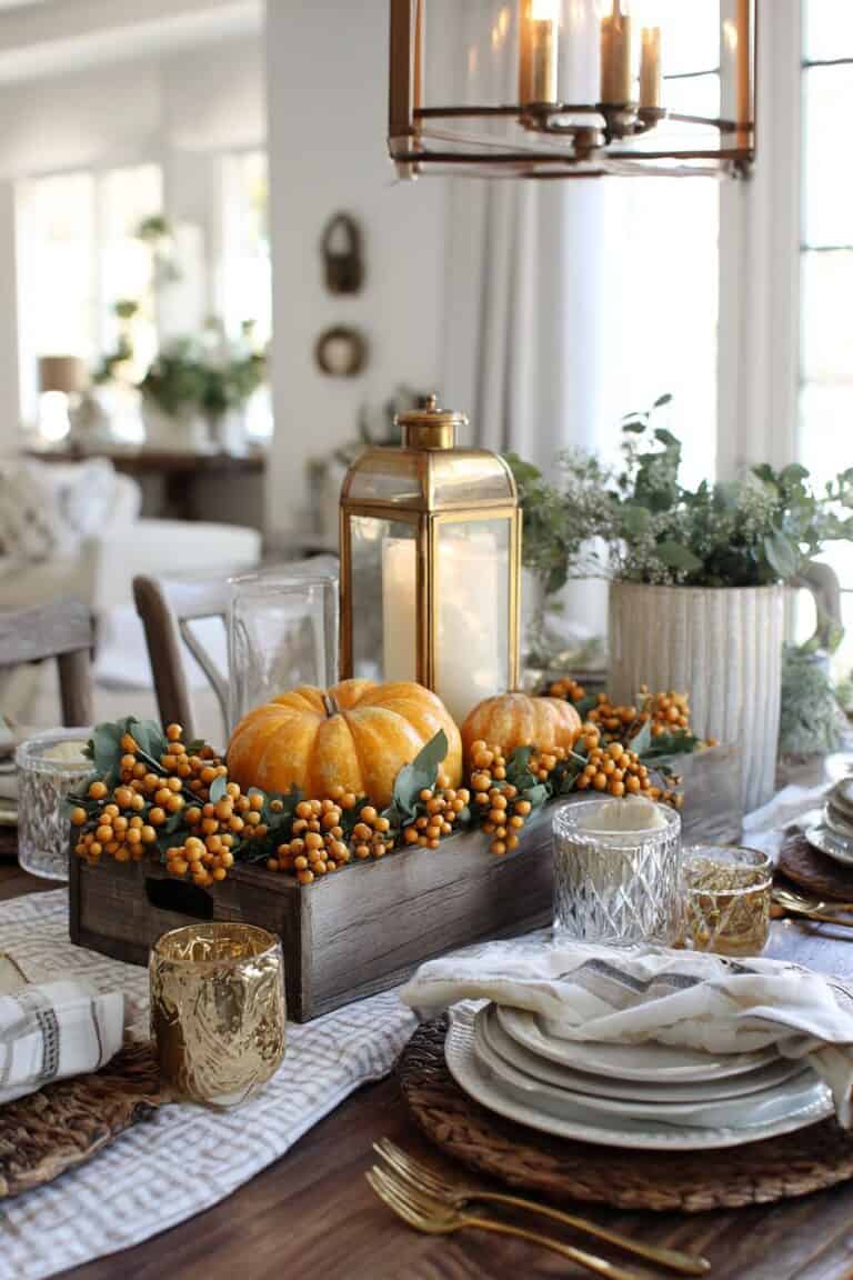 17 Simple Ideas For Fall Dining Table Decor | The Olive Branch Nest