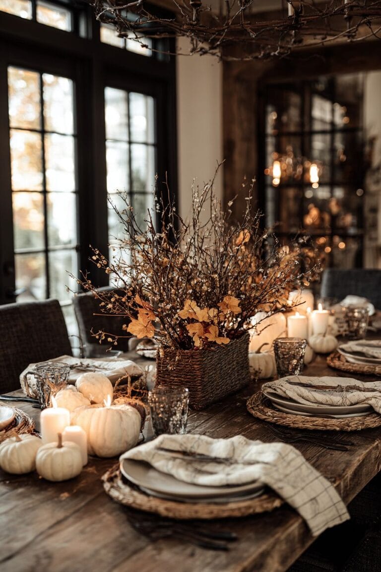 17 Simple Ideas For Fall Dining Table Decor | The Olive Branch Nest