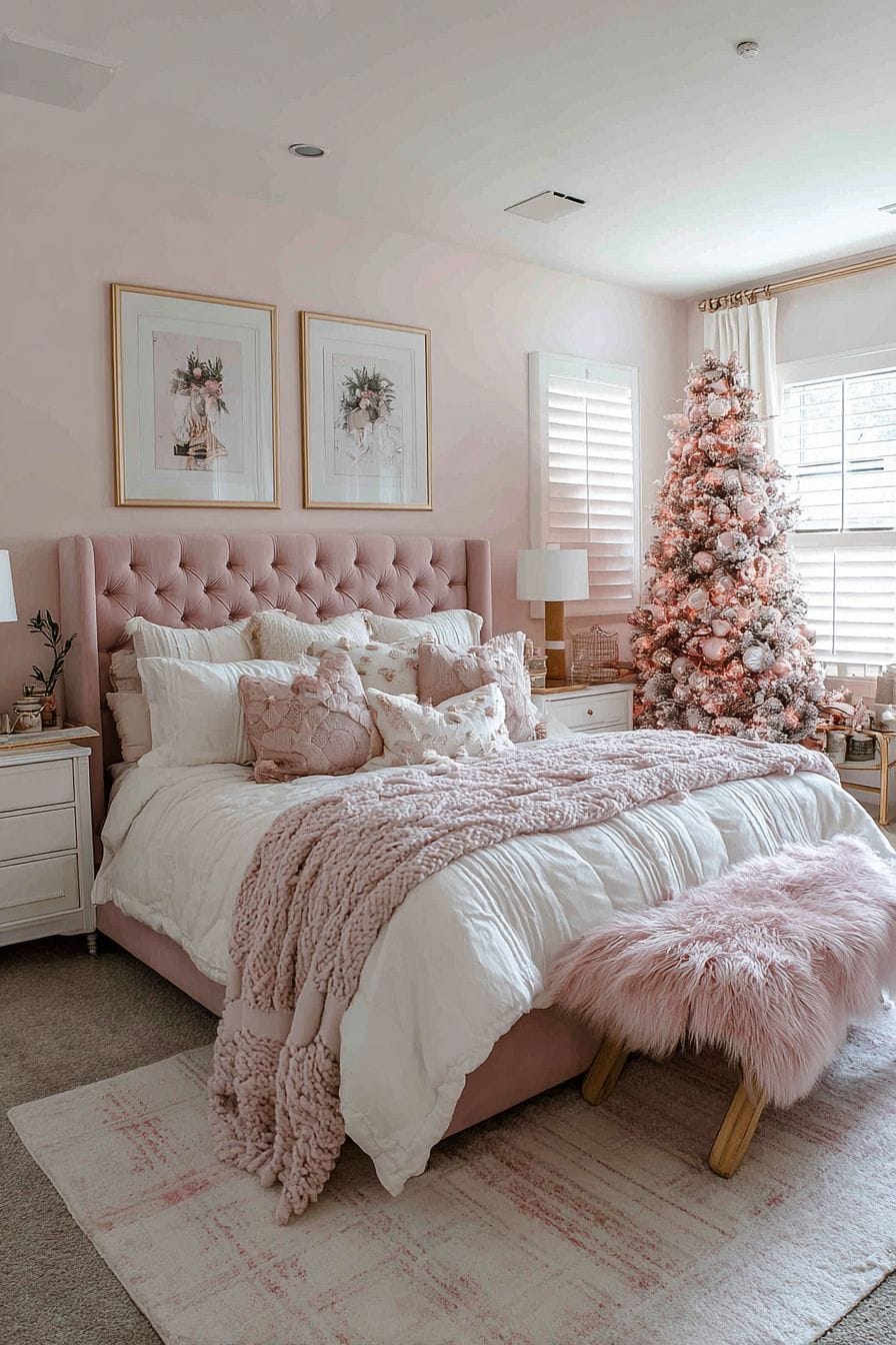 Pink Christmas Decor Ideas That'll Make Your Home Blush With Holiday ...