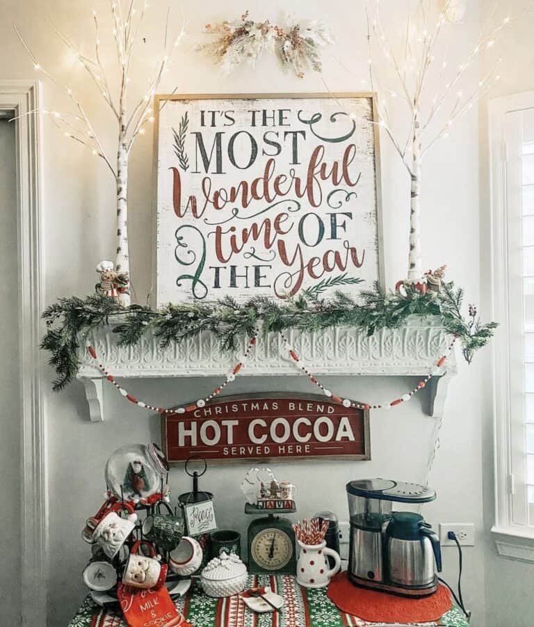 7 Adorable Christmas Coffee Bar Ideas | The Olive Branch Nest
