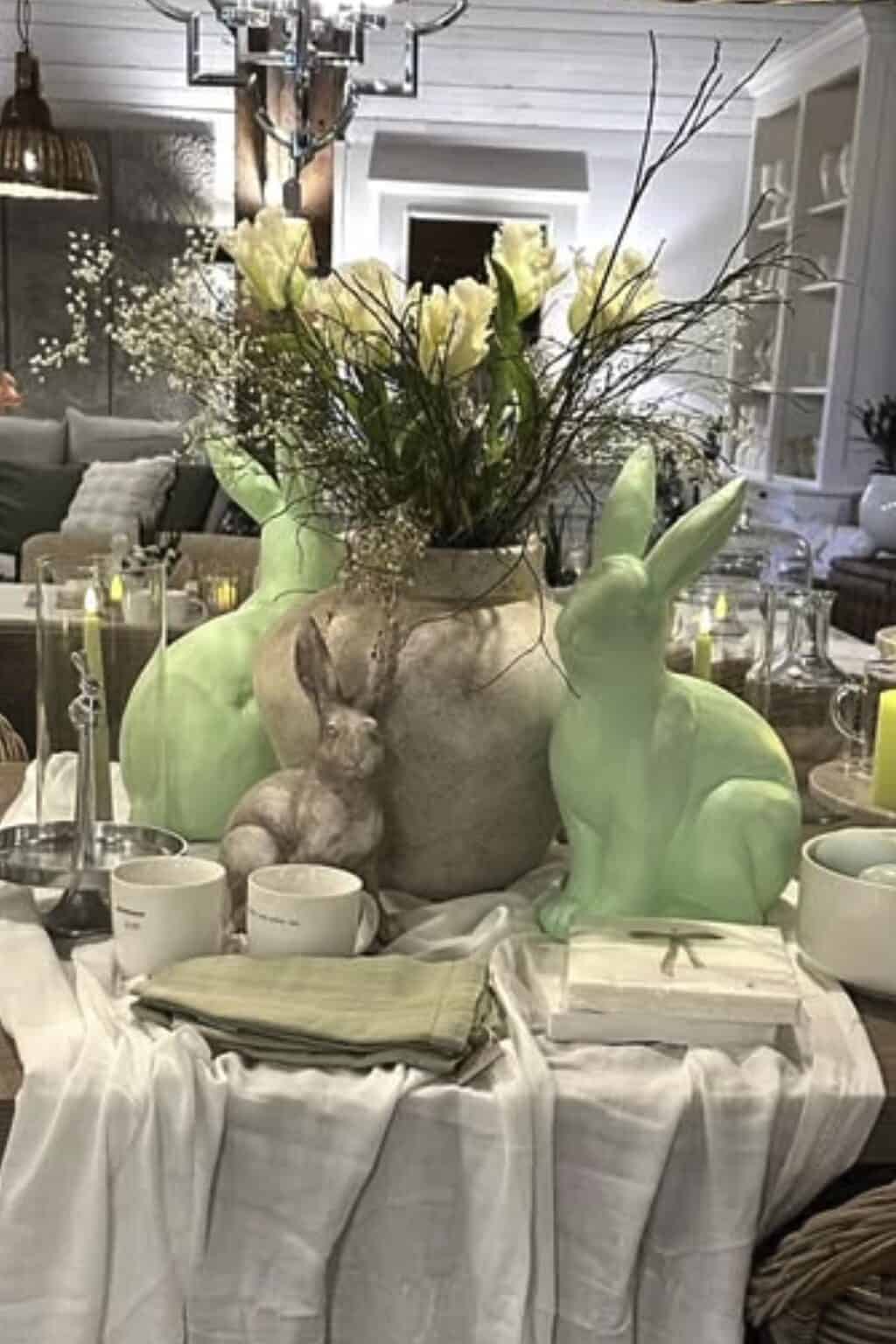 15 Cute Bunny Centerpieces For Easter | The Olive Branch Nest